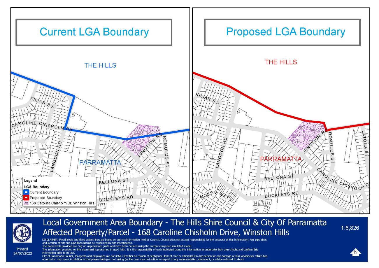 City of Parramatta Council | Proposed boundary amendment between The ...